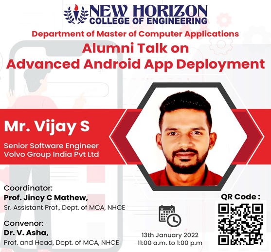 Alumni Talk On Advanced Android Application Deployment Master Of Computer Applications 6198