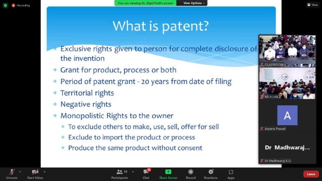 AN INSIGHT INTO PATENT DRAFTING AND FILING - Master of Computer Applications
