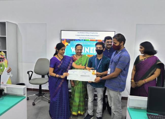 Mr.Adarsh Hegde of MCA has participated in coding contest and Won 1st ... Mr.Adarsh Hegde of MCA has participated in coding contest and Won 1st ...